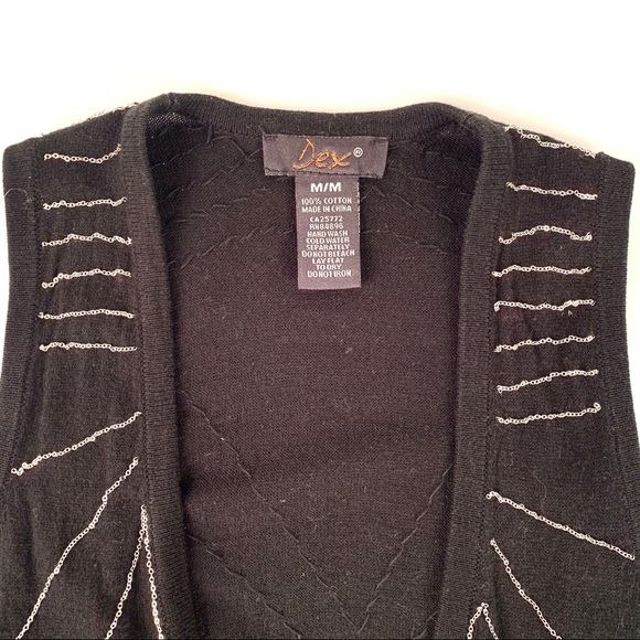 Dex | Tops | Dex Black Chained Vest | Poshmark